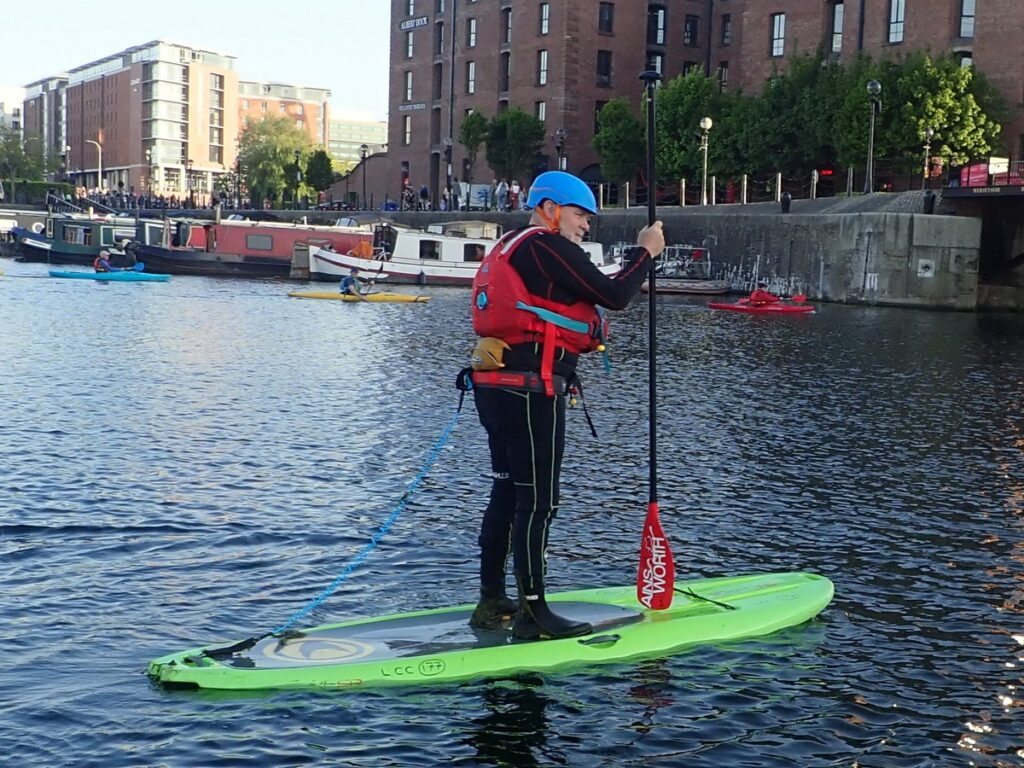 2025 05 15 SUP paddle at the docks – Liverpool Canoe Club
