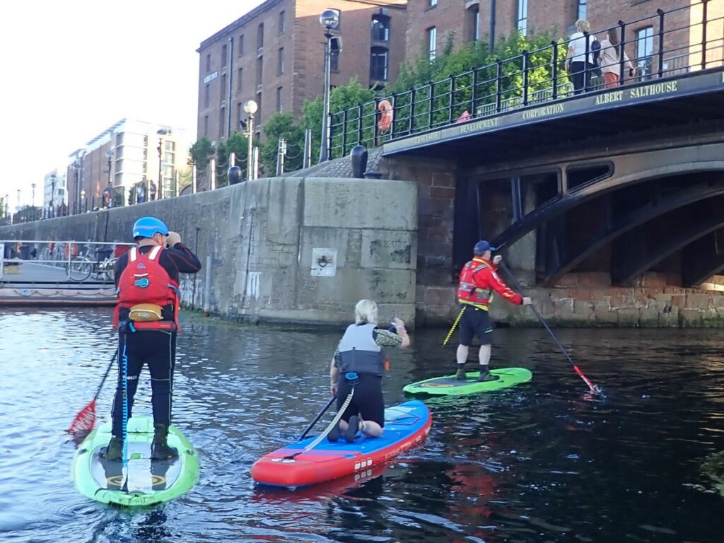 2025 05 15 SUP paddle at the docks - Liverpool Canoe Club