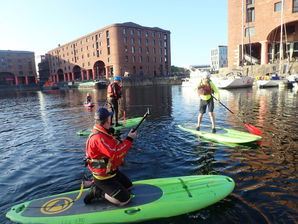 2025 05 15 SUP paddle at the docks - Liverpool Canoe Club