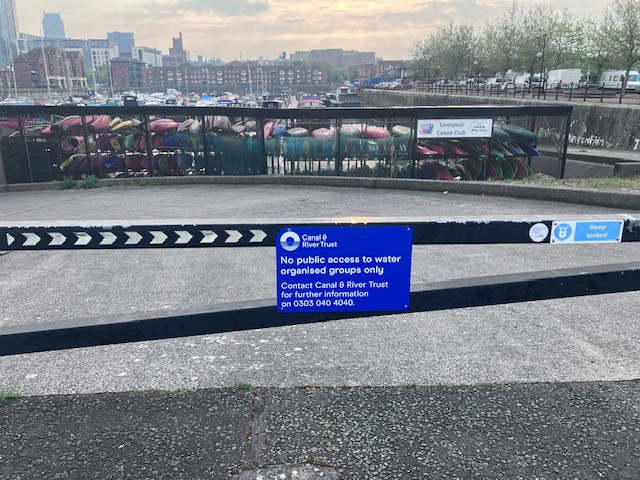New signs from Canal and Rivers Trust - Liverpool Canoe Club
